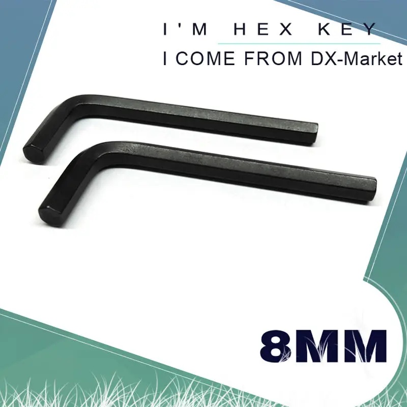 8mm hex key , 5pcs , Black metric alloy hex key socket , screw driver ...
