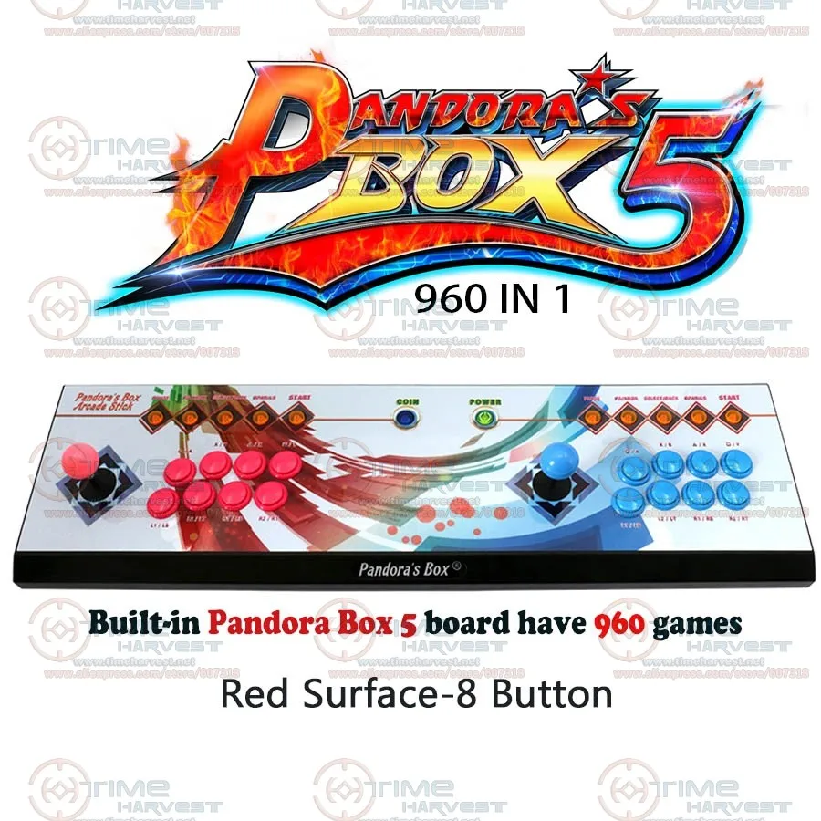 Pandora box 5 Zero delay 960 in 1 game console 8 buttons Version PC PS3 ...