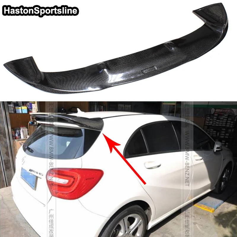 For Mercedes A Class A45 AMG W176 Carbon fiber Rear Roof Spoiler A180 ...