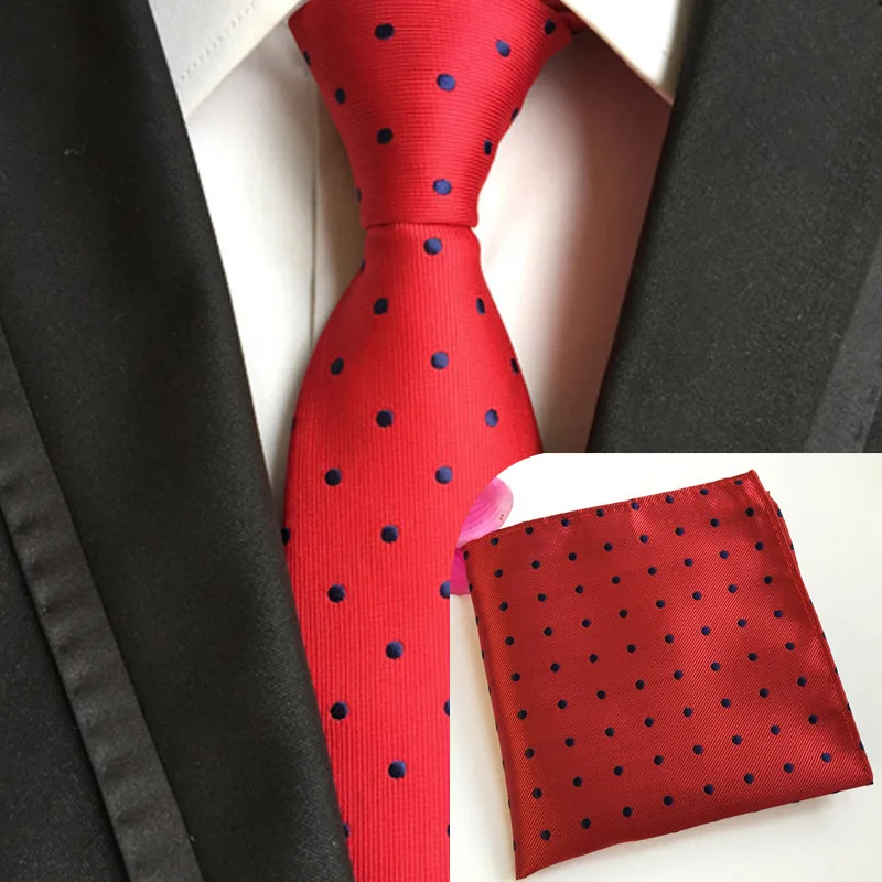 SCST Brand Gravata 2017 New Black Dot Print Red Slim Necktie Mens Silk ...