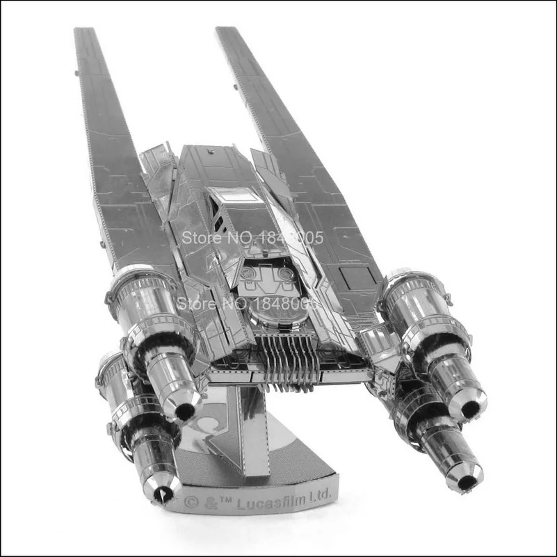 Звездные войны 3D металлический пазл R2D2 X Wing Millennium Fighter ...