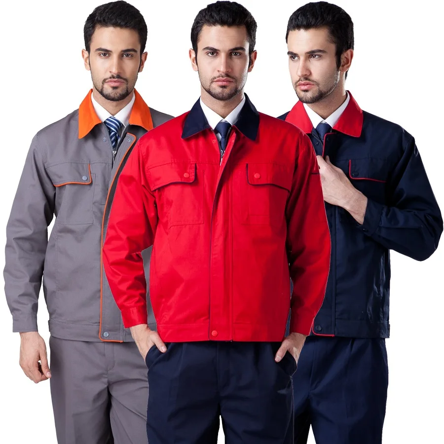 10 set long sleeve men's work wear set male worker clothes workwear ...