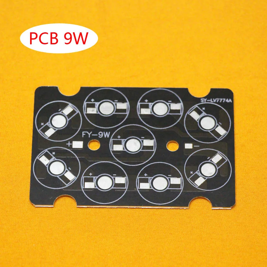 9W LED PCB , high power LED square aluminum plate base , circuit board ...