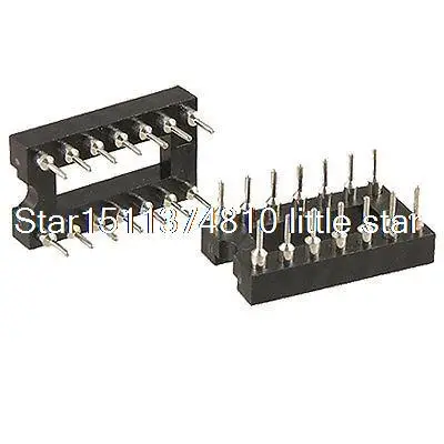 2 Pcs 14 Pin PCB Board DIP IC Socket 2.54mm Pitch Narrow|ic tda2822|socketic tx - AliExpress