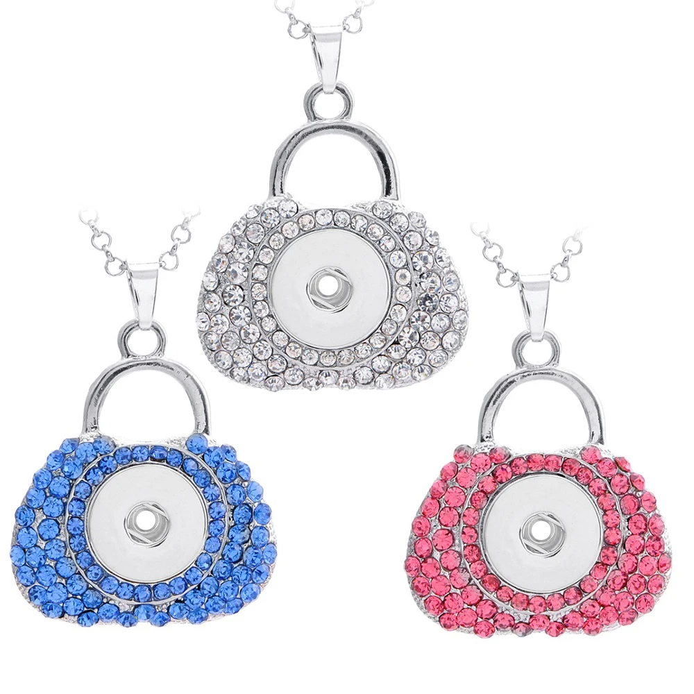 Mrs Win Snap Jewelry High Quality Rhinestone Handbag 18mm Snap Button ...