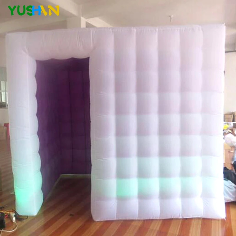 Rentable snapshot self service Portable photo booth 16 color changing ...