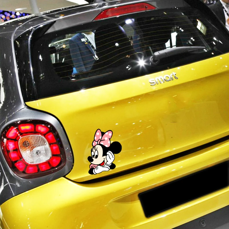 Aliauto Funny Mickey Minnie Mouse Peeping Cartoon Car Sticker Decal for ...