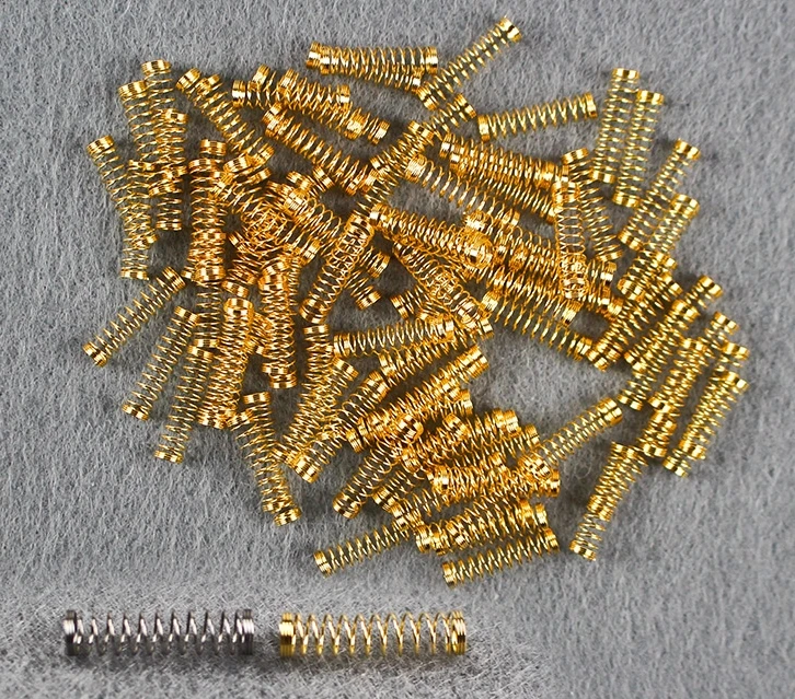 Small Metal Compression Spring With Golden Plated for 35g 150g Finger ...