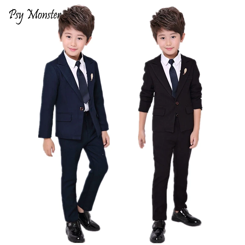 Flower Boys Formal Blazer School Suit Wedding Kids Jackets Shirt Pants ...