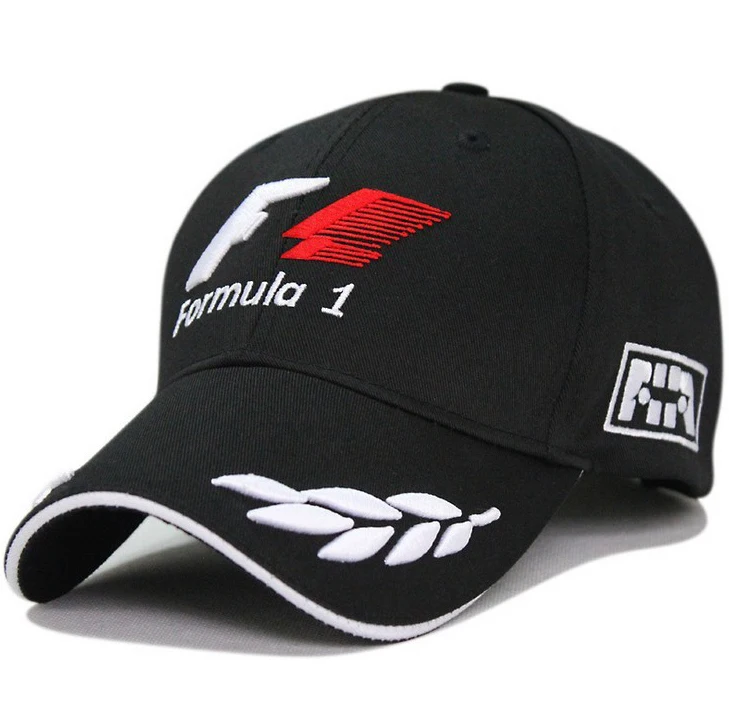 F1 Formula One Team Racing Cap Black Embroideried F1 Racing Car Driver ...