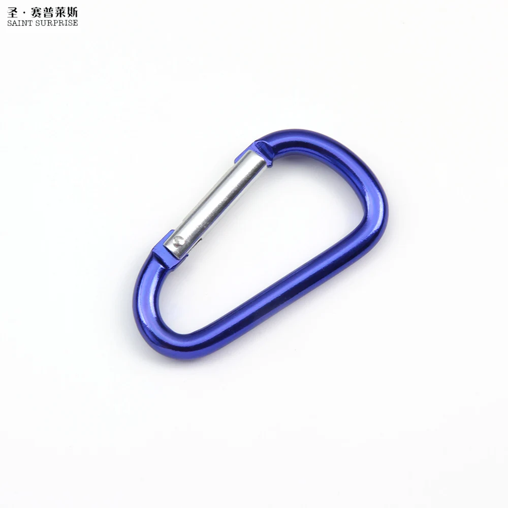 Carabine Keychain 5Pcs Saint Surprise Aluminum D Shape Buckle Carabiner ...