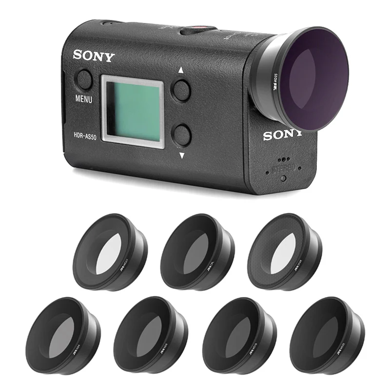MCUV CPL ND4 ND8 ND16 ND32 Star Filter for Sony HDR AS50 100 200 AZ1 X1000VR Lens Protector Cap ...