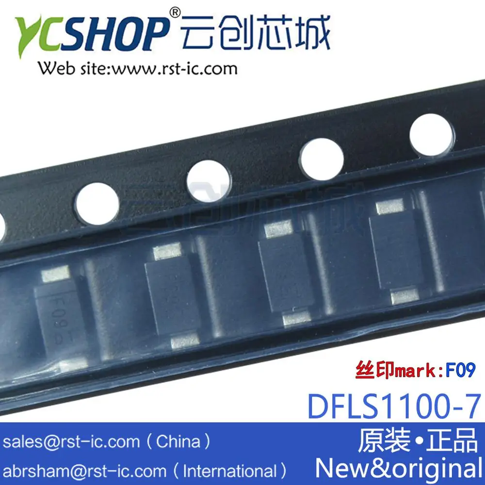 Dfls1100-7 Dfls1100 Marking F09,sod-123 Powerdi-123 Schottky Diodes ...