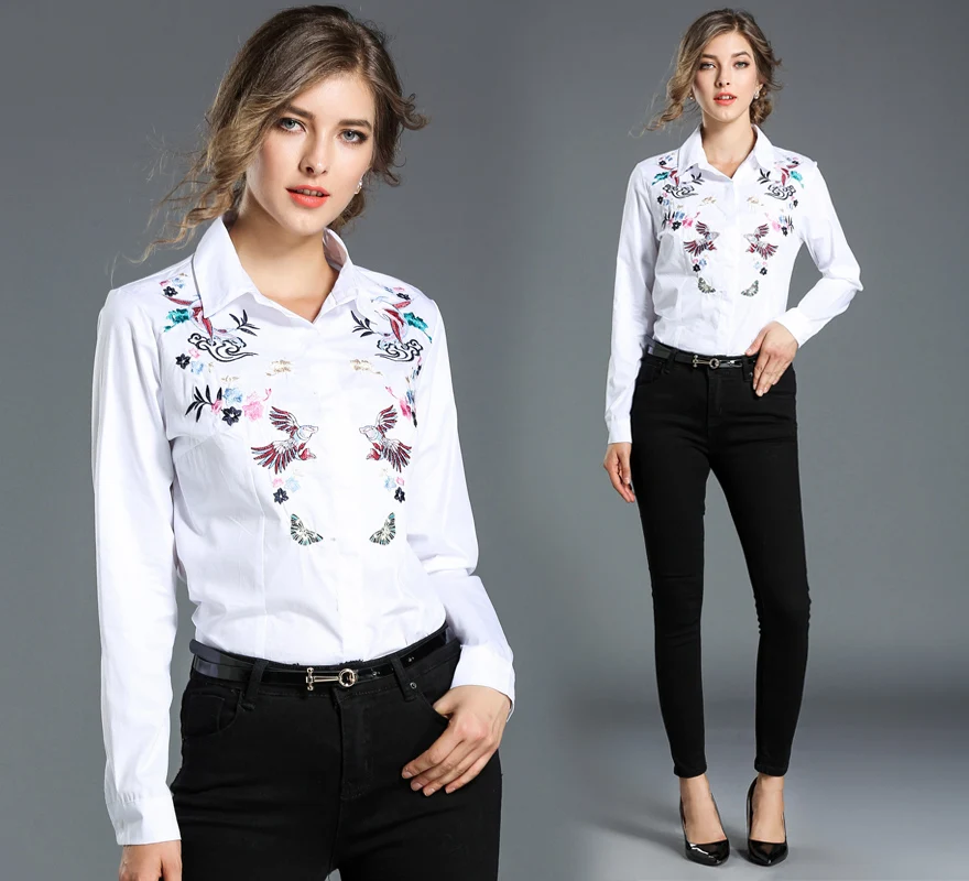 2017 New Autumn Women Long Sleeve Shirt High end Custom Gorgeous ...