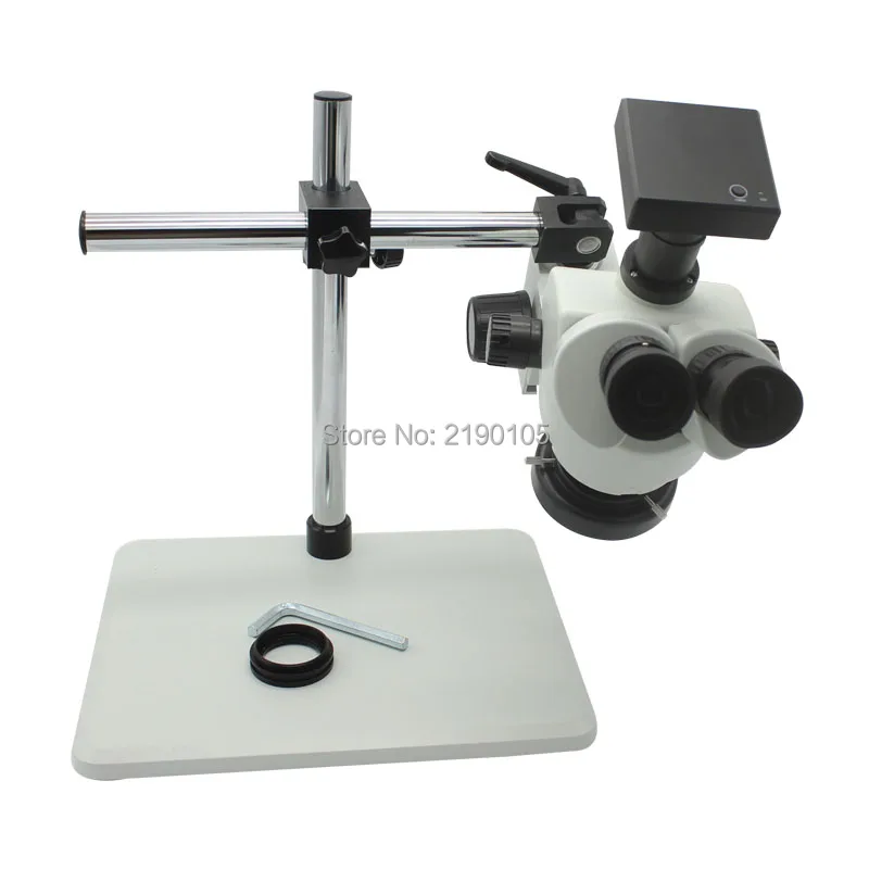1080P HDMI VGA Dual Output Industrial Microscope Camera+Trinocular ...