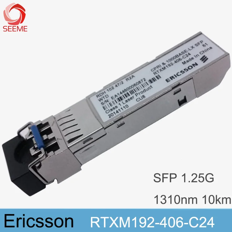 Ericsson RDH 102 47/2 R2A RTXM192-406-C24 Single-mode SFP 1.25G 1310nm ...