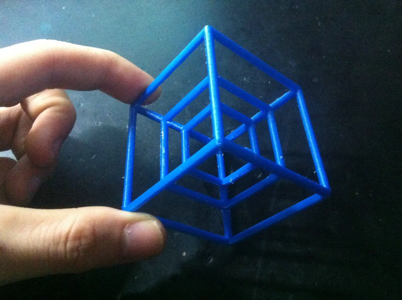 Tesseract Hypercube Cube 4 Dimensions 4D Cube 3D Printed Products 