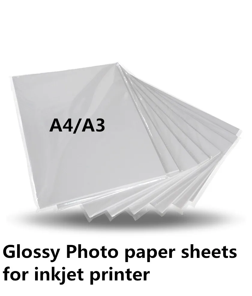 180g-A4-A3-glossy-inkjet-paper-sheets-for-inkjet-printer-200-sheets ...