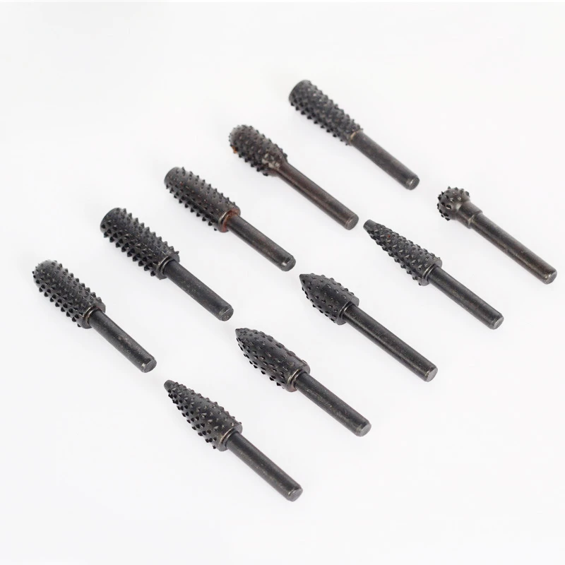 10pcs/lot File Rasp Set For Wood Drill Rasps Burrs Used Electric ...