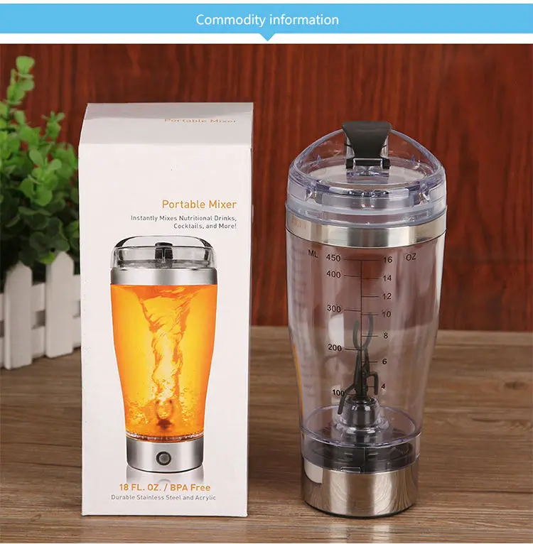 Free Shipping 12PCS Vortex Portable Protein Shaker Multi purpose mixer ...