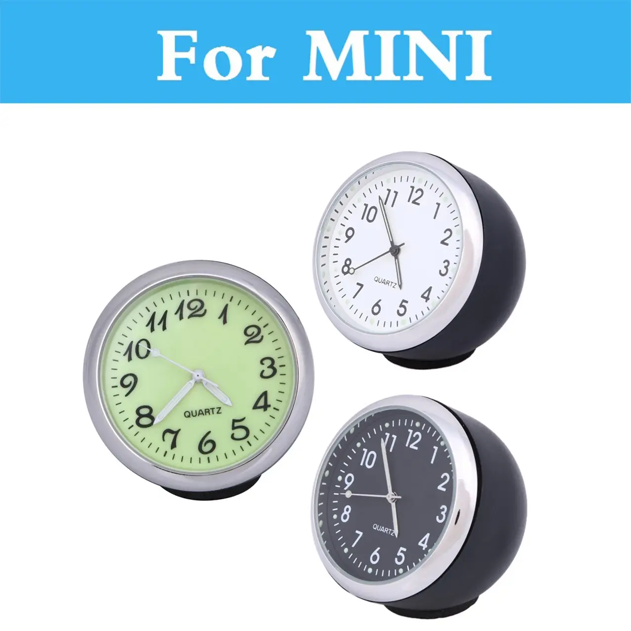Reloj de cuarzo mecánico para coche, Mini reloj Digital con puntero ...
