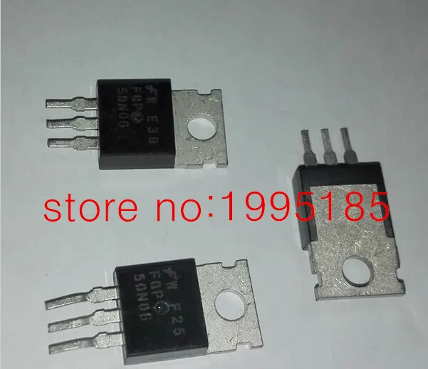 Free Shipping 10pcs Used Fqp50n06 60v N-channel Mosfet 50n06 ...
