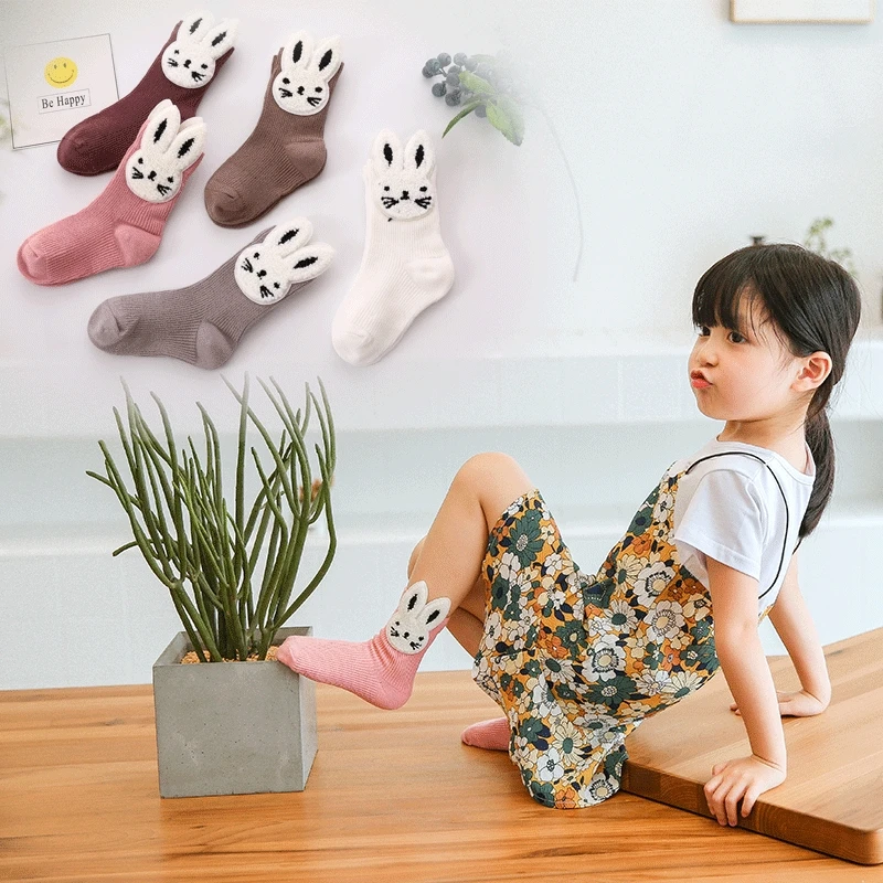 Retail 5 pairs of children socks / cotton fashion breathable cute ...