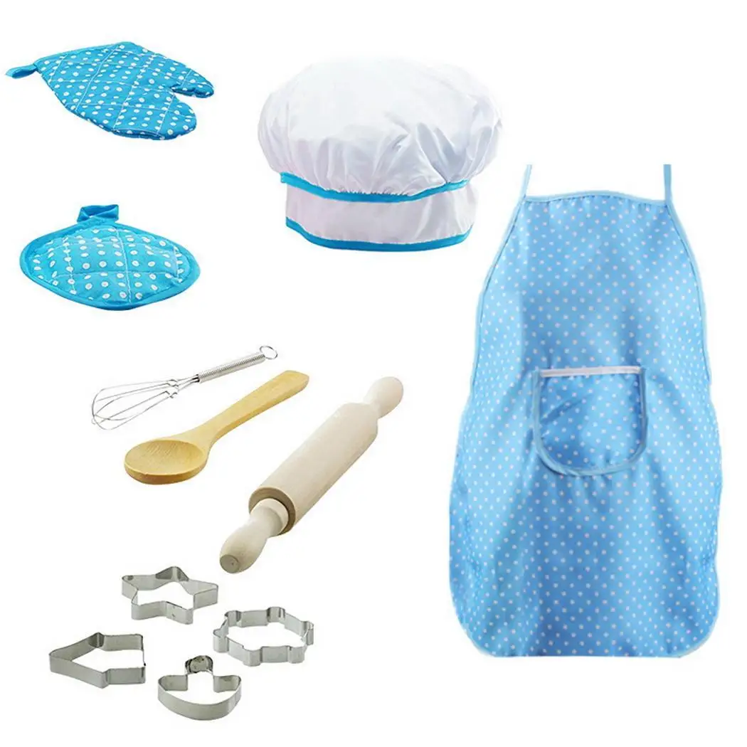 11PCS Kitchen Chef Role Play Costume Sized perfectly for young chefs ...