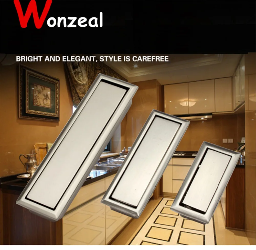 Concealed hidden handle / drawer door handle / modern dark handle ...