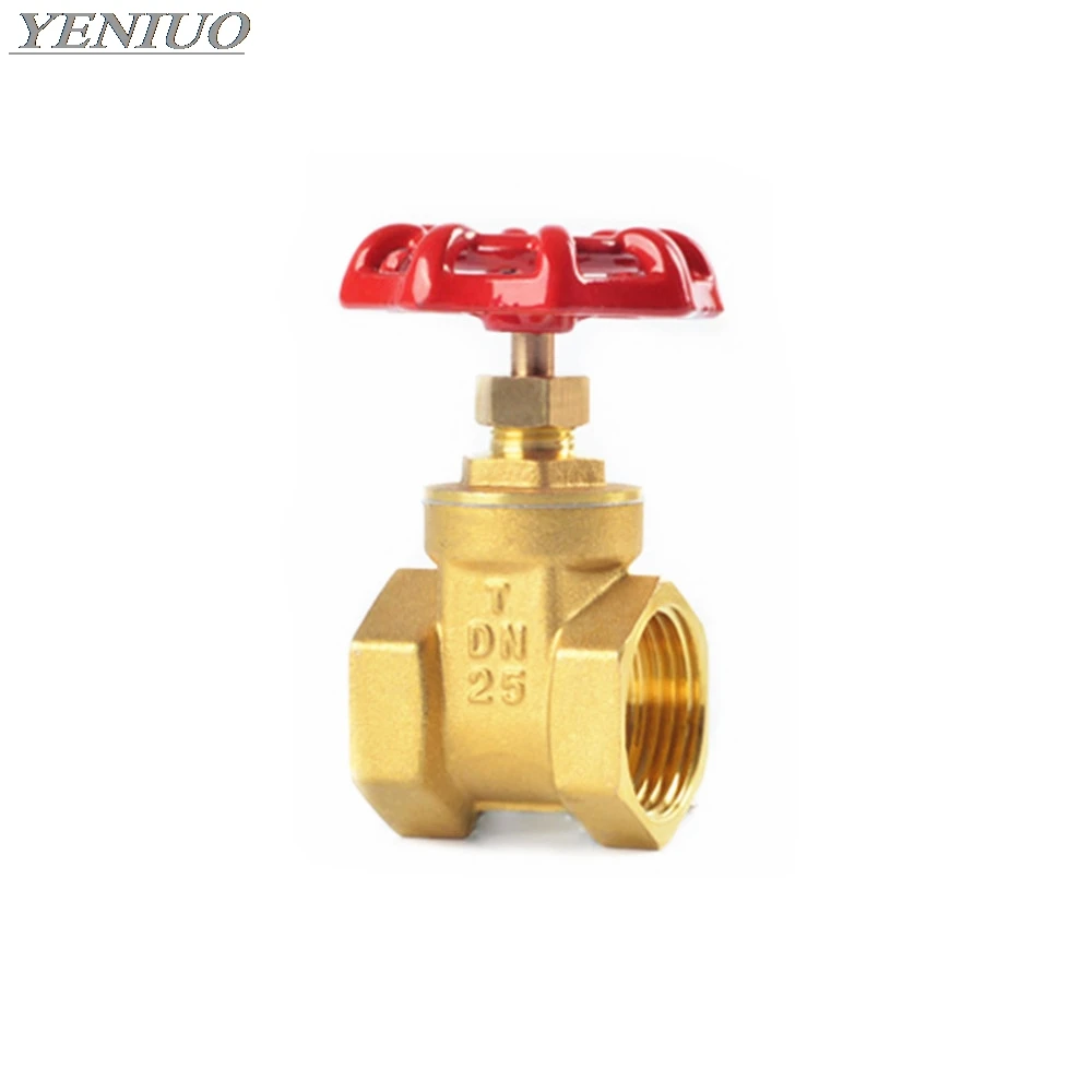 Copper gate valves DN15 DN20 DN25 DN32 BSP Female thread water valve switch valve Internal ...