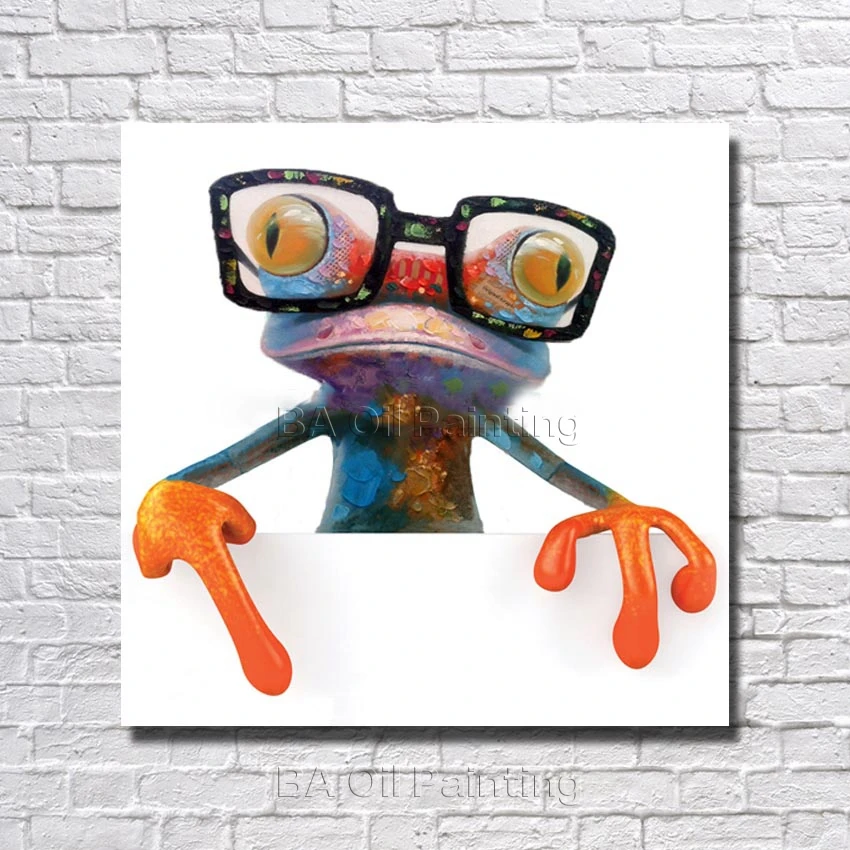 Painting Acrylic Crazy Frog Hand Painted etna.com.pe