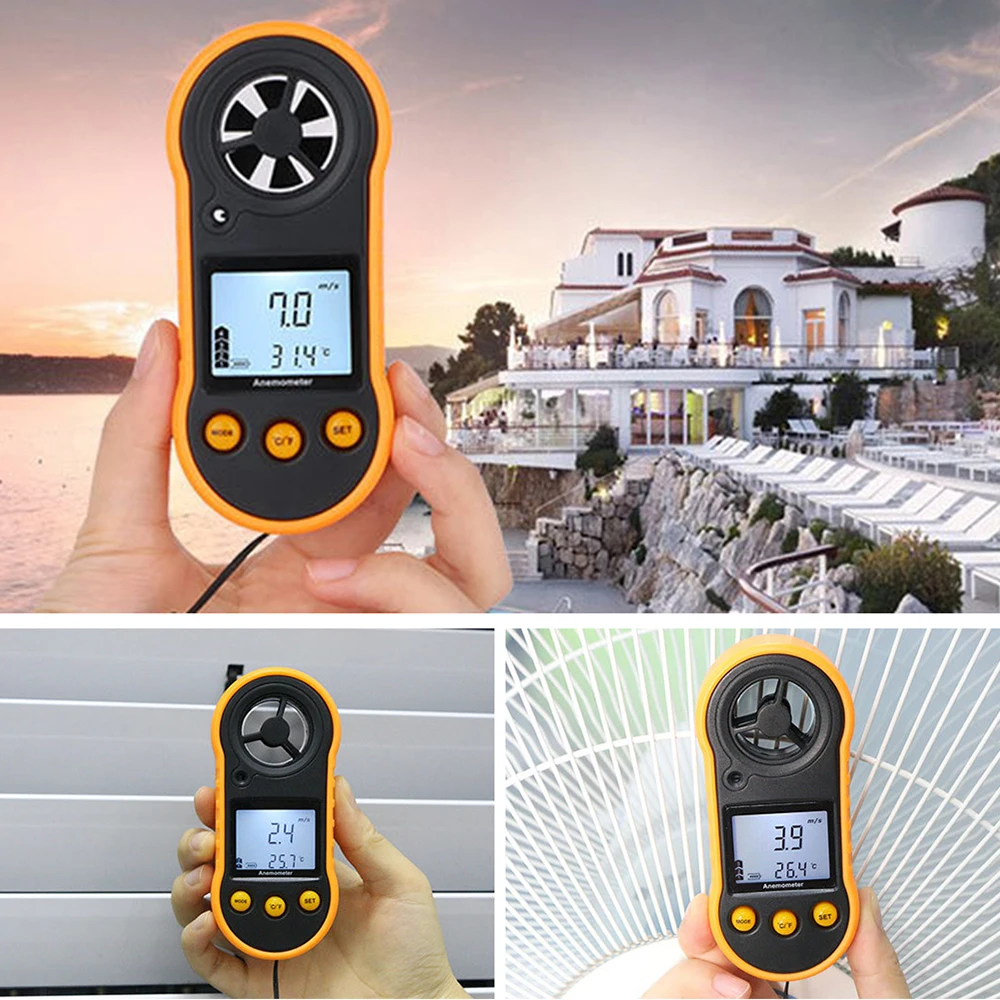 Resolution LCD display digital portable handheld weather station ...