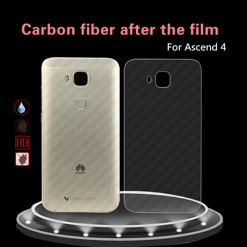 Anti Scratches Carbon Fiber Phone Sticker For Huawei Ascend 4 Body ...