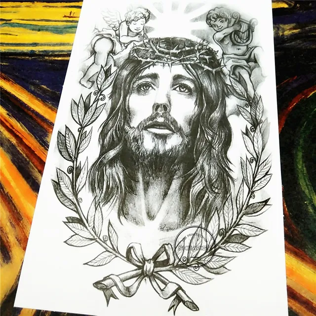 Jesus Tattoo Flash