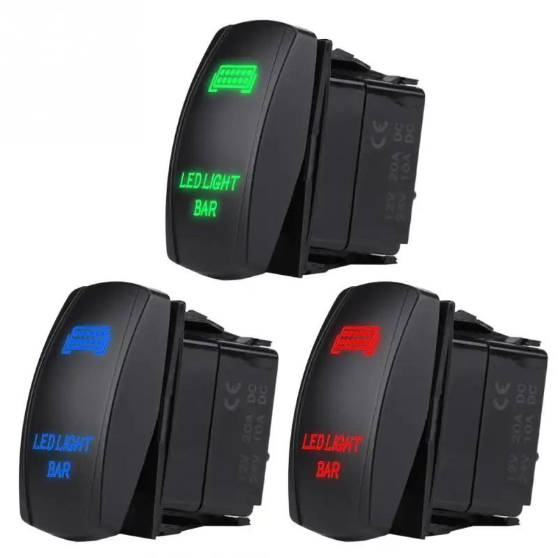 12V 24V Waterproof 5 Pin LED Light Bar Toggle Rocker Switch SPST ON OFF ...