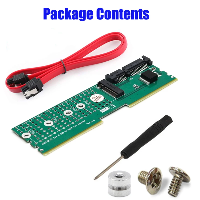 Adaptador SATA Bus M.2 NGFF b key SSD a SATA3, ranura de memoria DDR ...