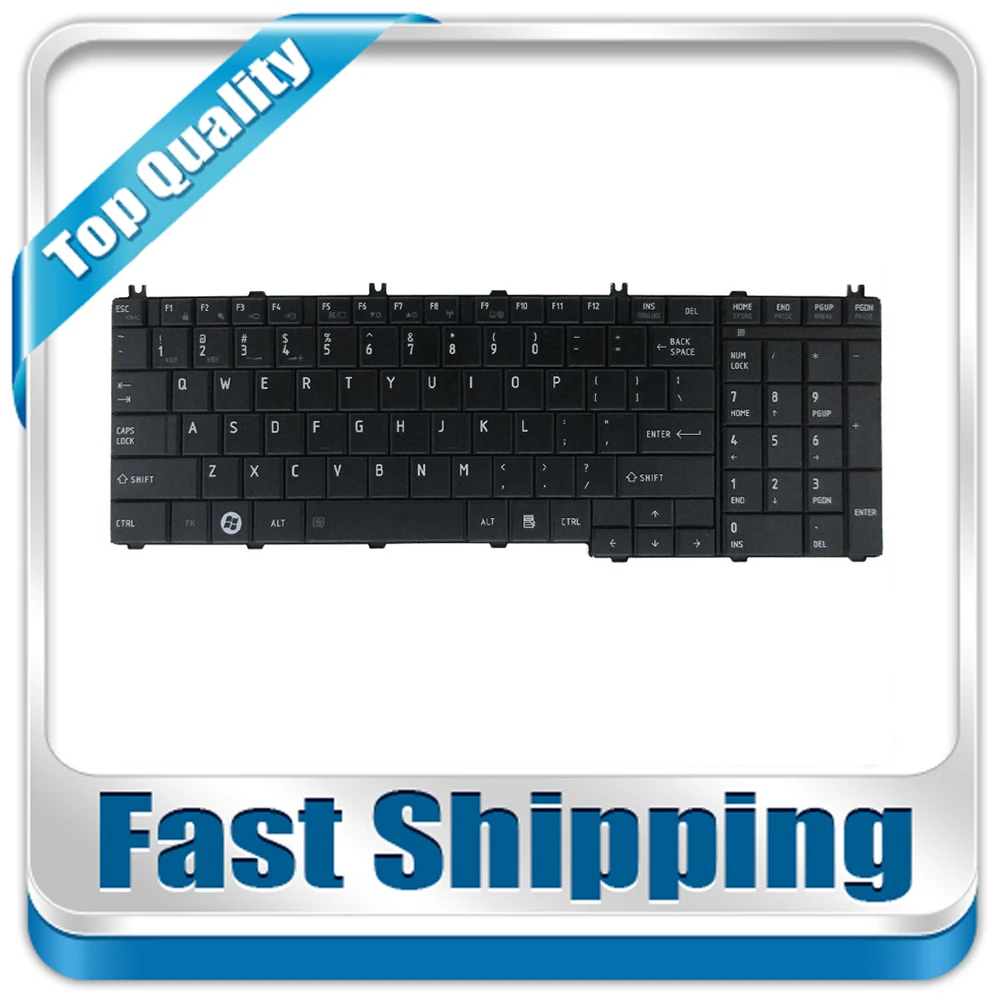 New US Layout Black Keyboard For Toshiba Satellite L750 L750D L755 ...