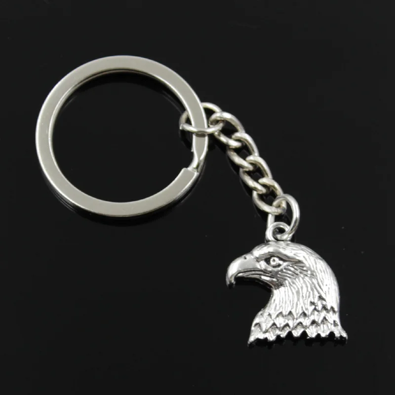 New Fashion Men 30mm Keychain Diy Metal Holder Chain Vintage Hawk Eagle ...