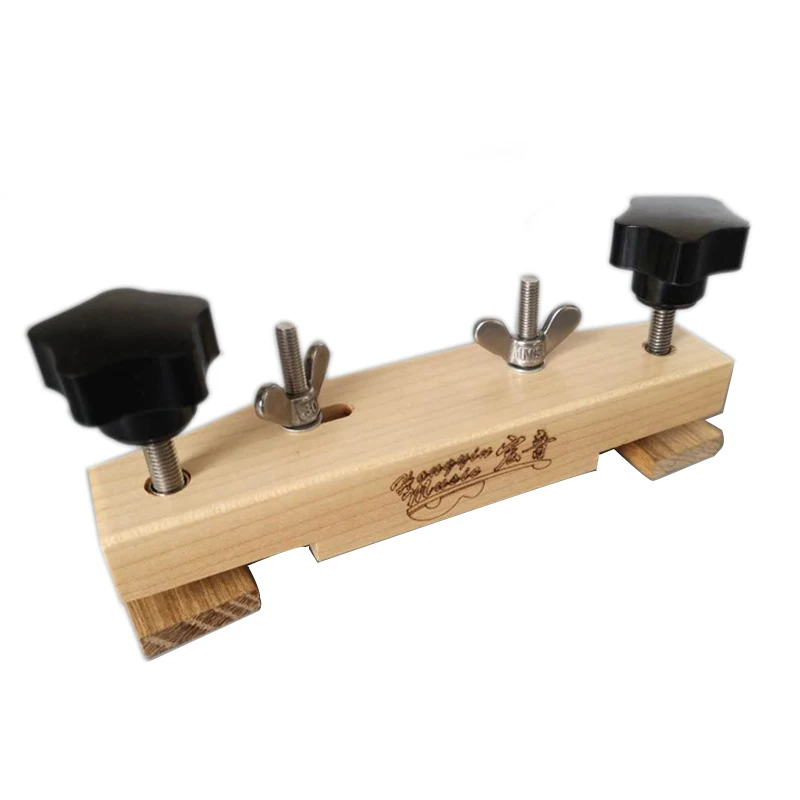 Durable Solid Wood Acoustic Guitars Bridge Caul Clamp with Cork Gasket ...
