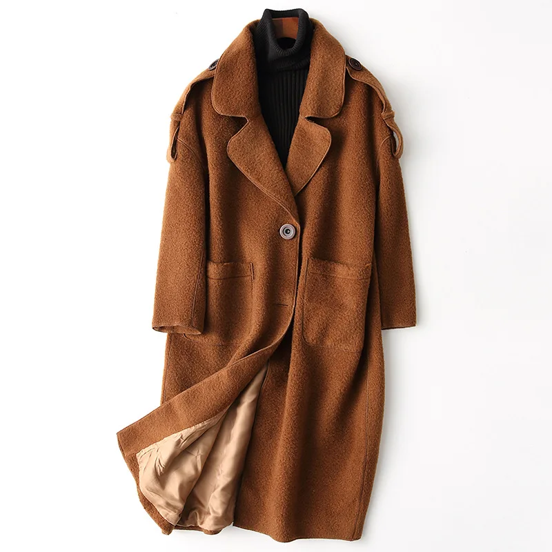 High Quality Women New Autumn Winter Wool Coats Jackets Wool Vintage ...