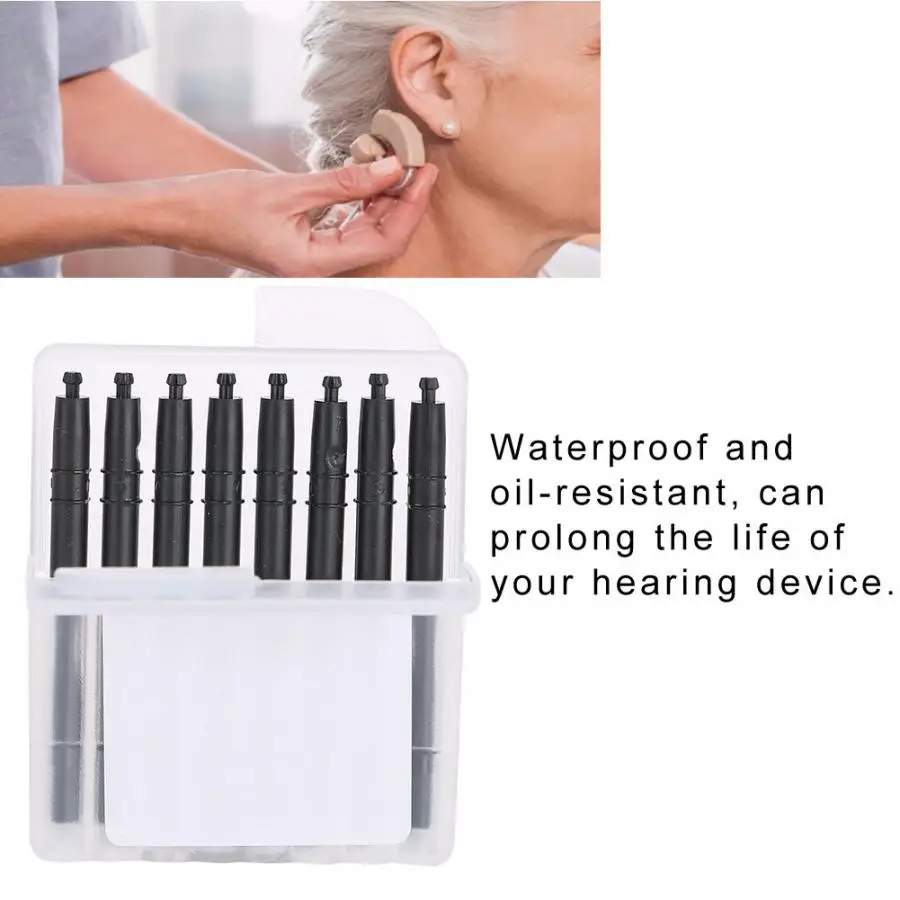 8Pcs Disposable Hearing Aid Protection Earwax Guards Filters Hearing ...