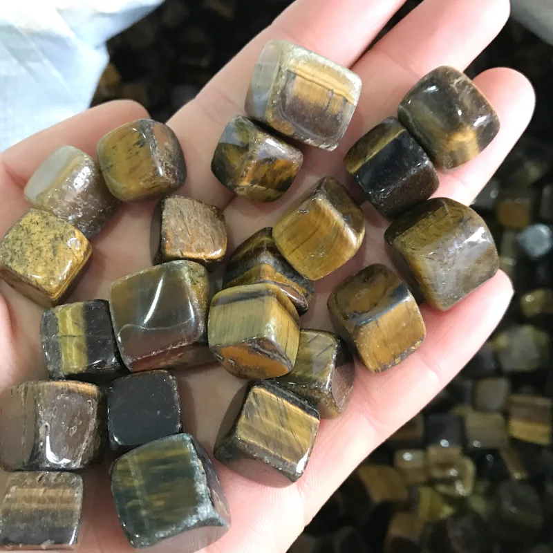 Aliexpress.com : Buy Square Natural Yellow Tiger Eye Tumbled Crystals ...