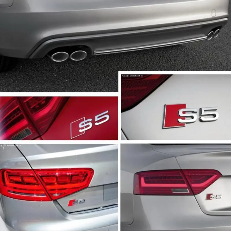 3D Aluminum Audi S Line (S3, S4, S5, S8) Stickers