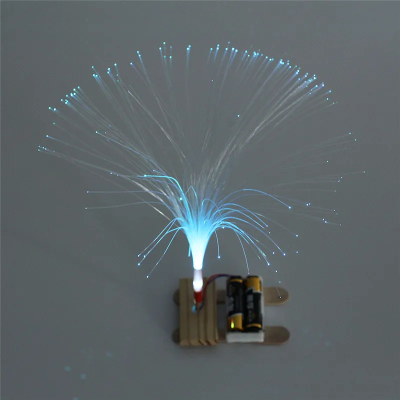 Electronic DIY Kit Multicolors Changing LED Optic Fiber Light Lamp ...