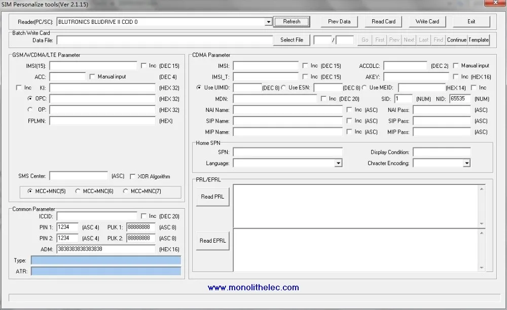 LTE FDD WCDMA CCID SIM USIM 4G Secure Card Reader writer tool cloner ...