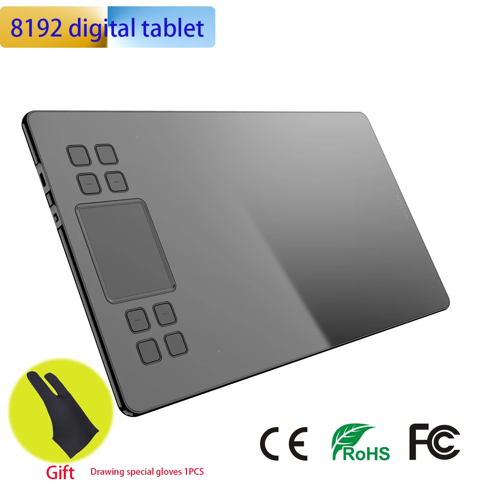 Graphics Tablet 8192 Levels Professional TYPE-C Digital Drawing Tablets ...
