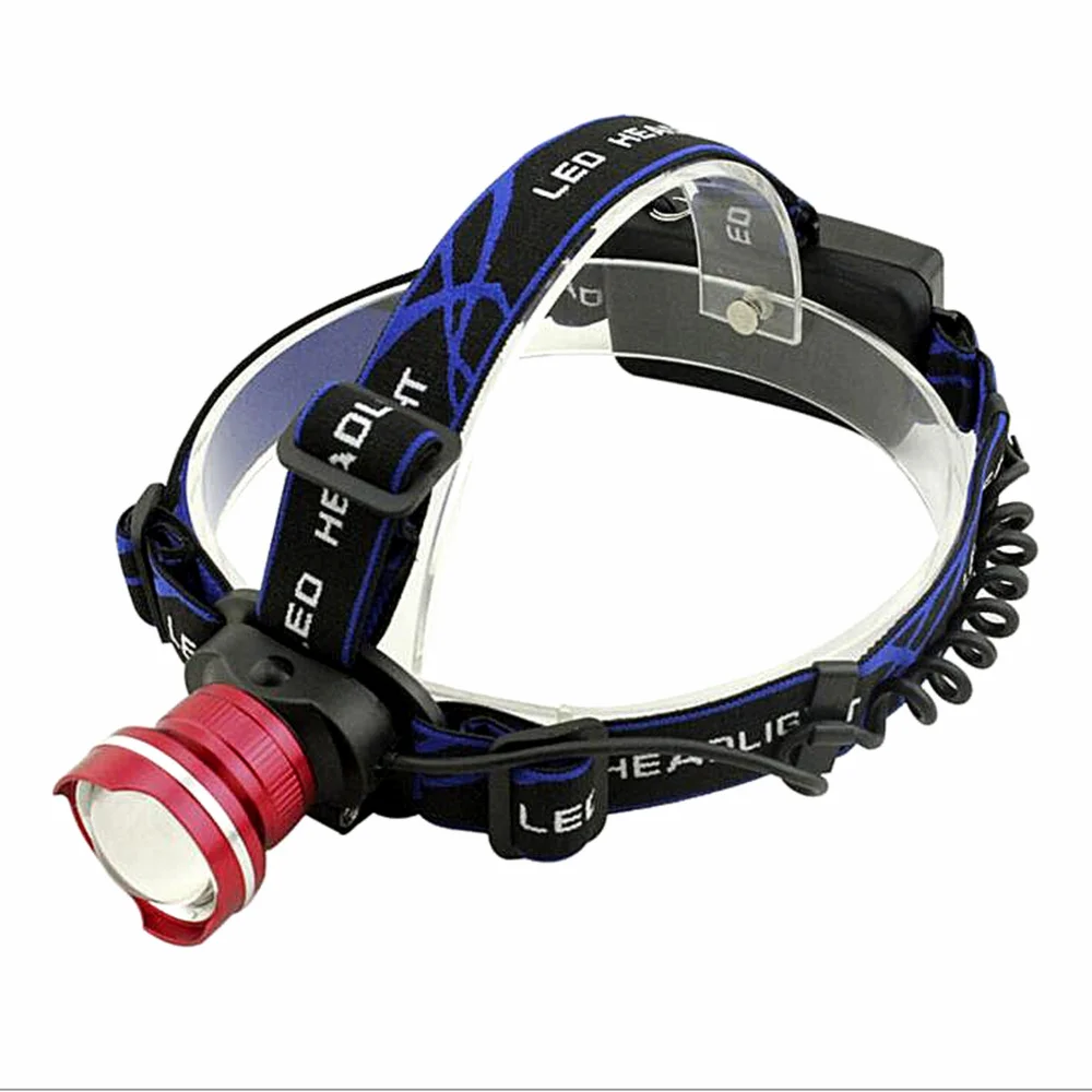 XML T6 L2 LED Headlamp Flashlight Waterproof 3 Mode Zoom LED Headlight ...