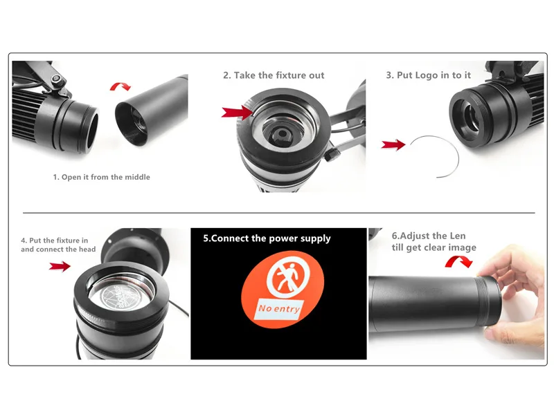 30 Вт DTA30W логотип Водонепроницаемый гобо проектором уличная лампа ...