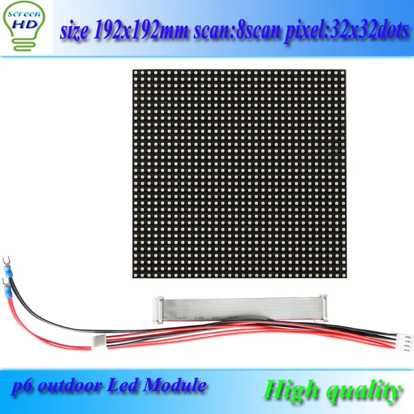Led Display Outdoor Full Color Smd Led Dispaly Screen Module 192 192mm