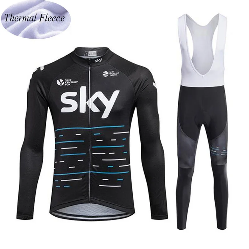 Pro Team Winter Thermal Fleece Cycling Sets Ropa Ciclismo Invierno ...
